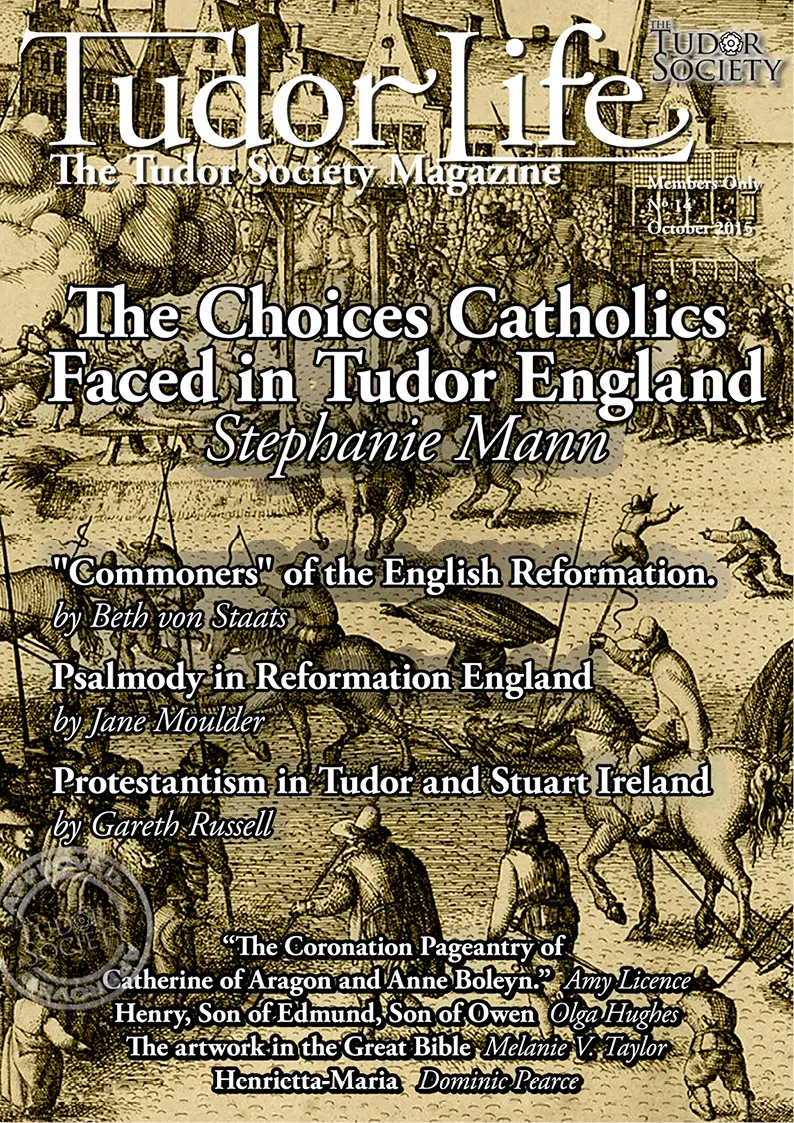 October 2015 Tudor Life Magazine - The Tudor Society