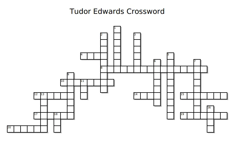 Tudor Edwards Crossword - The Tudor Society