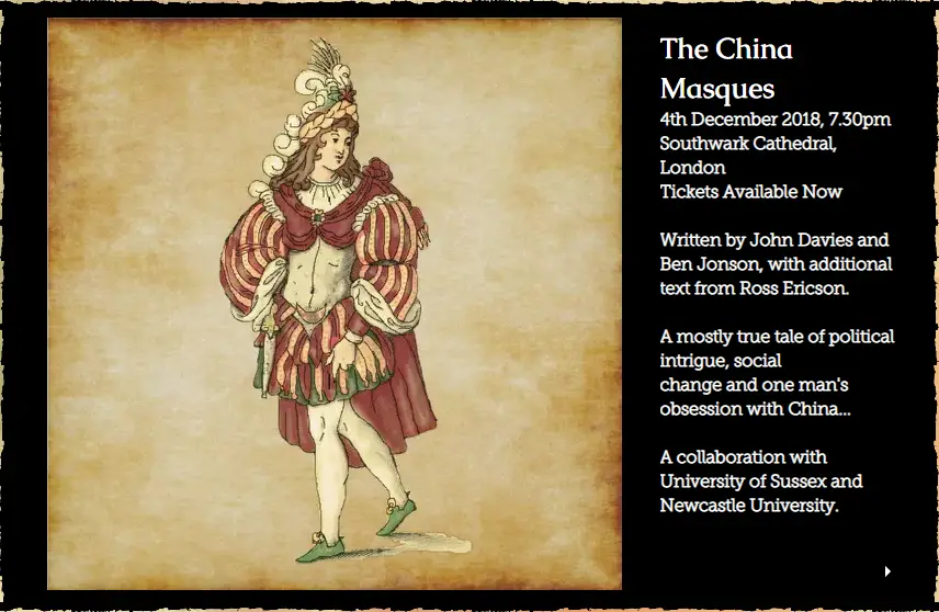 Works by Ben Jonson and John Davies to be performed for the first time ...