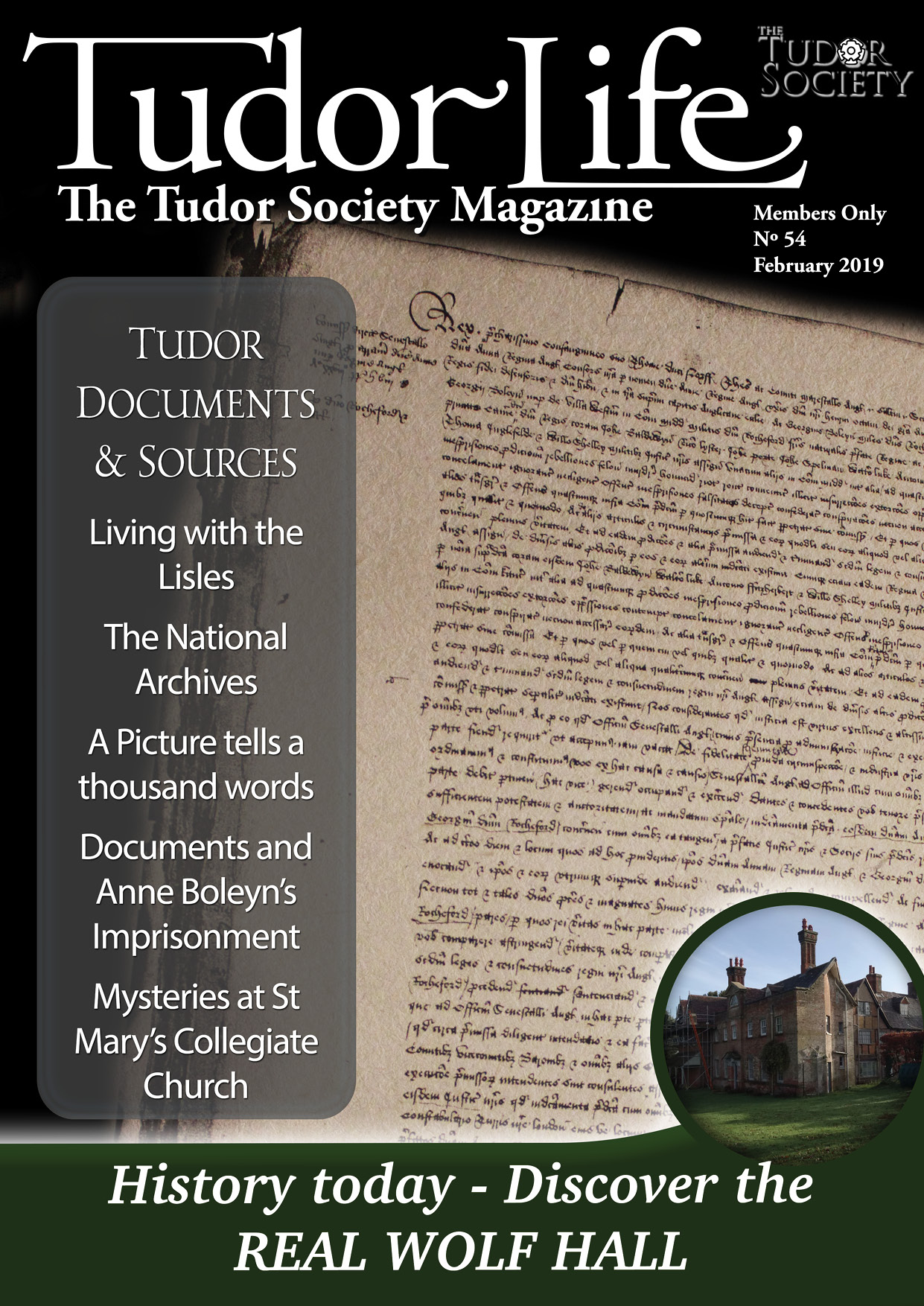 February 2019 - Tudor Life - Documents and Sources - The Tudor Society