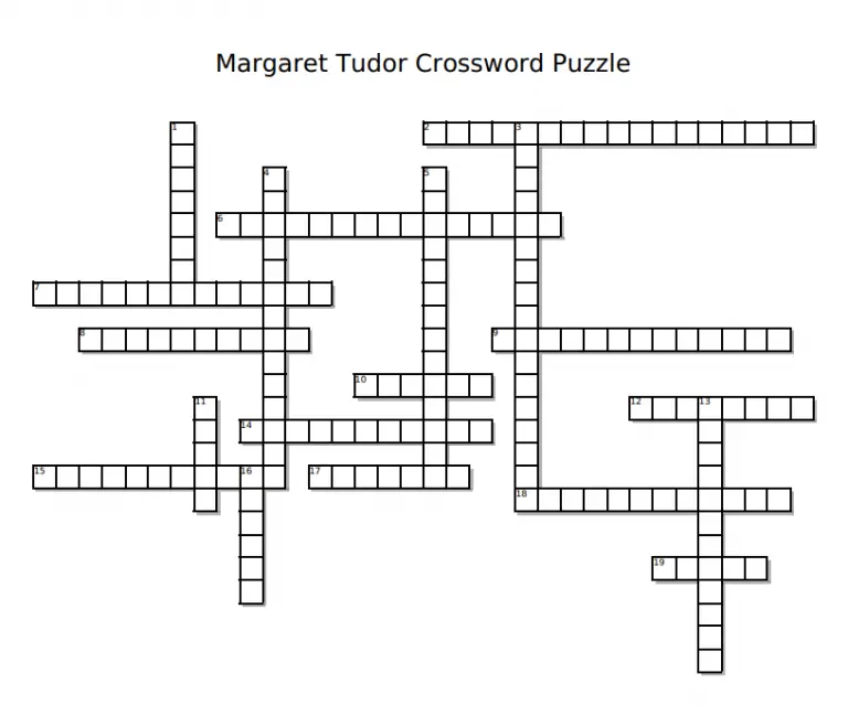 Margaret Tudor Crossword Puzzle - The Tudor Society