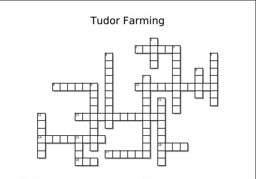 Tudor Farming Crossword Puzzle - The Tudor Society