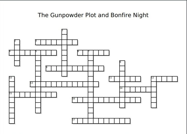 Gunpowder Plot and Bonfire Night Puzzle - The Tudor Society