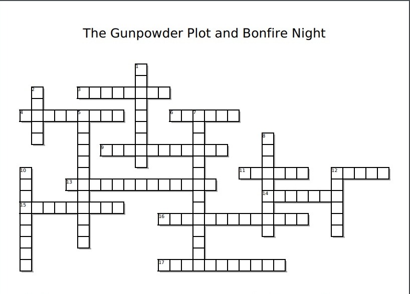 Gunpowder Plot and Bonfire Night Puzzle - The Tudor Society