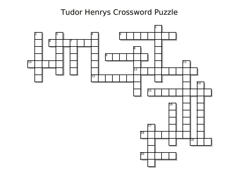 Tudor Henrys Crossword Puzzle - The Tudor Society