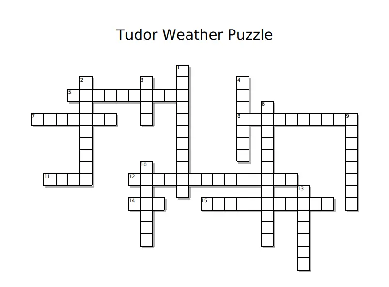 Tudor Weather Puzzle - The Tudor Society