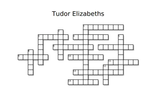 Tudor Elizabeths Crossword Puzzle - The Tudor Society