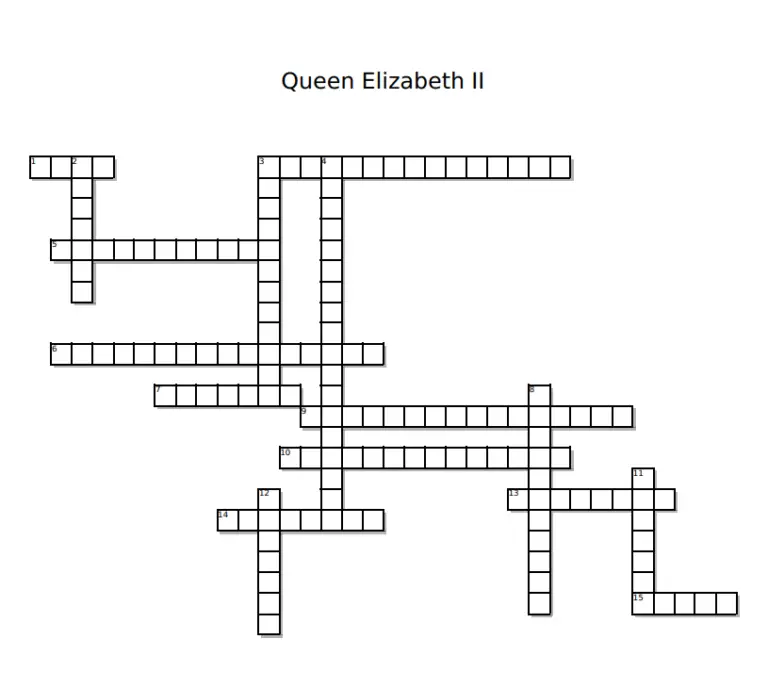 Queen Elizabeth II Crossword Puzzle - The Tudor Society