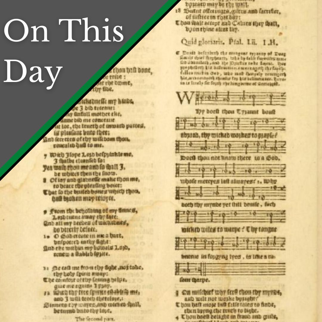 October 23 - Psalmodist John Hopkins - The Tudor Society